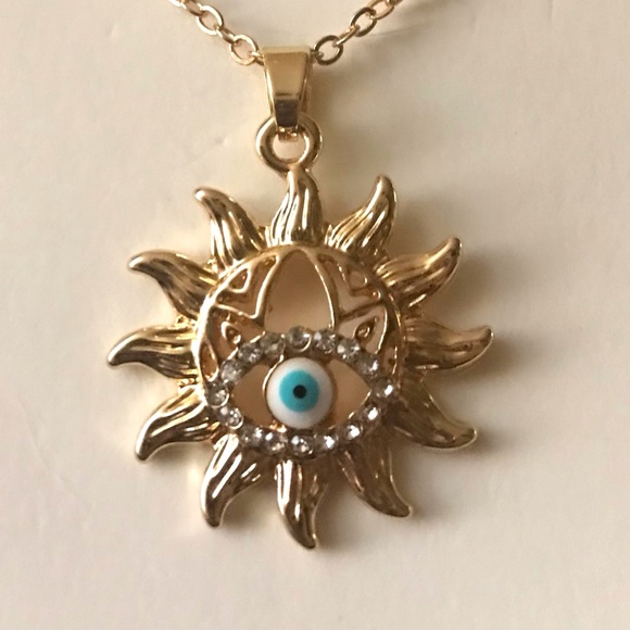 Jewelry | Evil Eye Of Ra Wavy Sun Tribal Crystal Eyeball Celestial ...